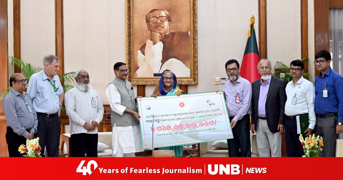 PM receives Tk 315 crore as Padma Bridge loan repayments