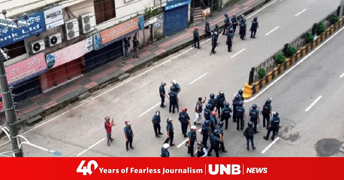 Police, protesters clash in Sylhet; One bullet-hit