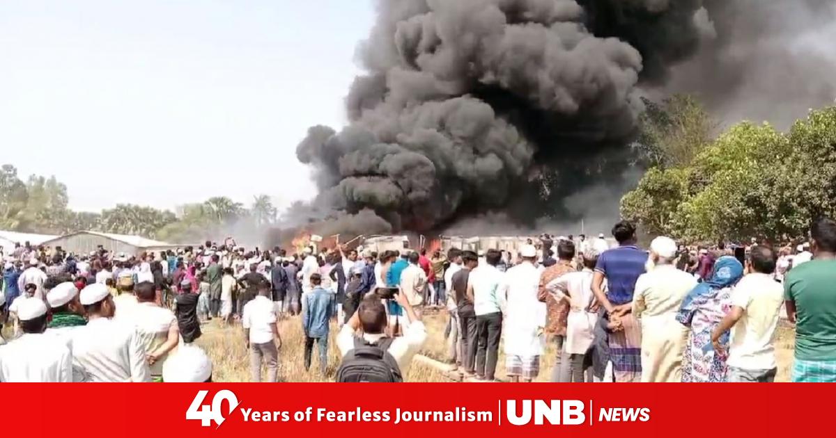 Fire at jhut warehouse in Savar under control