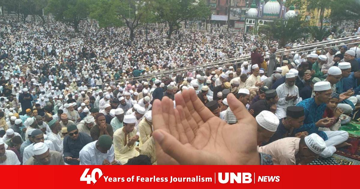 Thousands of devotees attend Eid congregation in Sylhet’s Shahi Eidgah