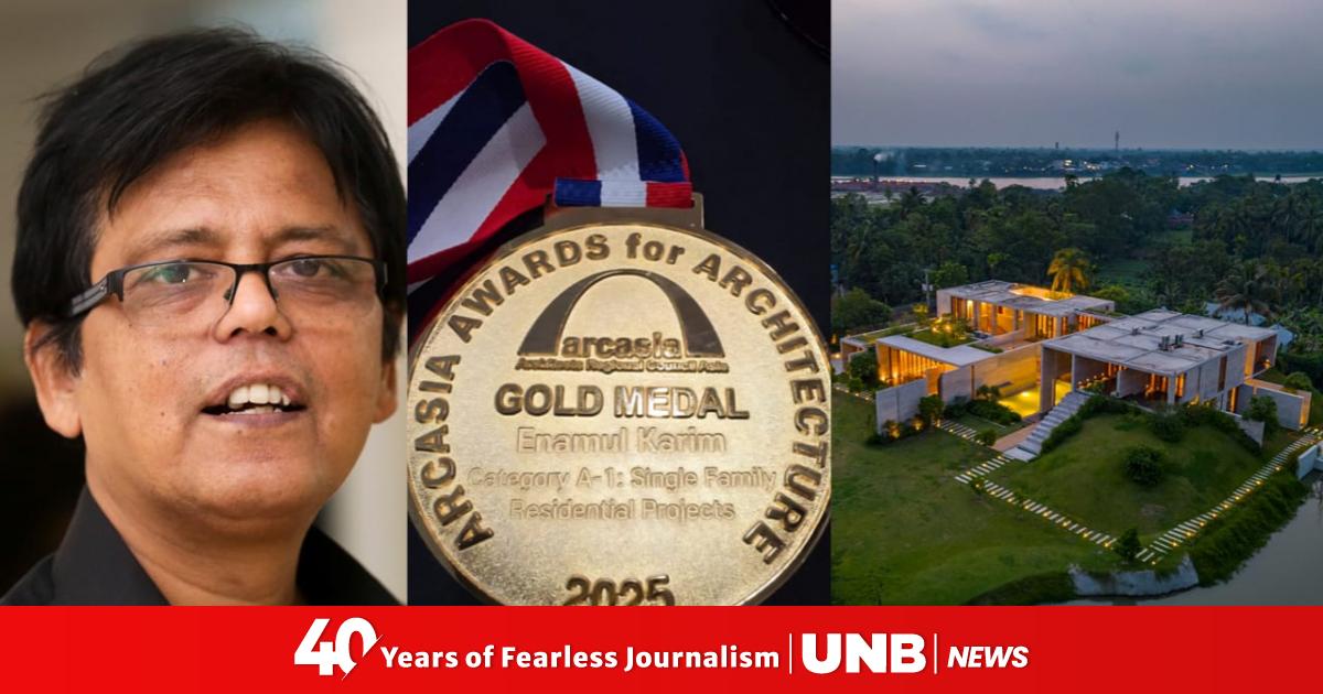 Enamul Karim Nirjhar wins Gold Medal at Arcasia Awards 2025