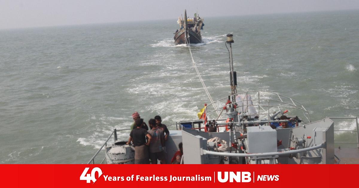 Navy rescues 24 fishermen, trawler from Bay of Bengal