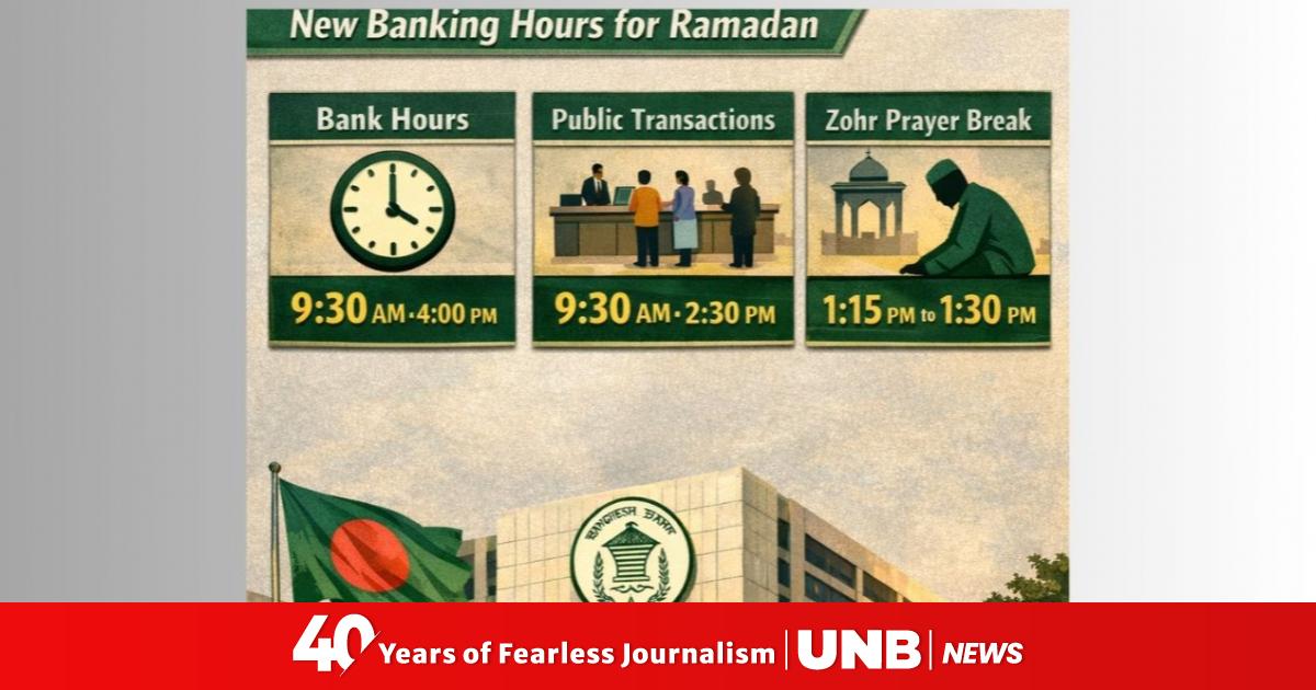 Bangladesh Bank announces banking timings for Ramadan
