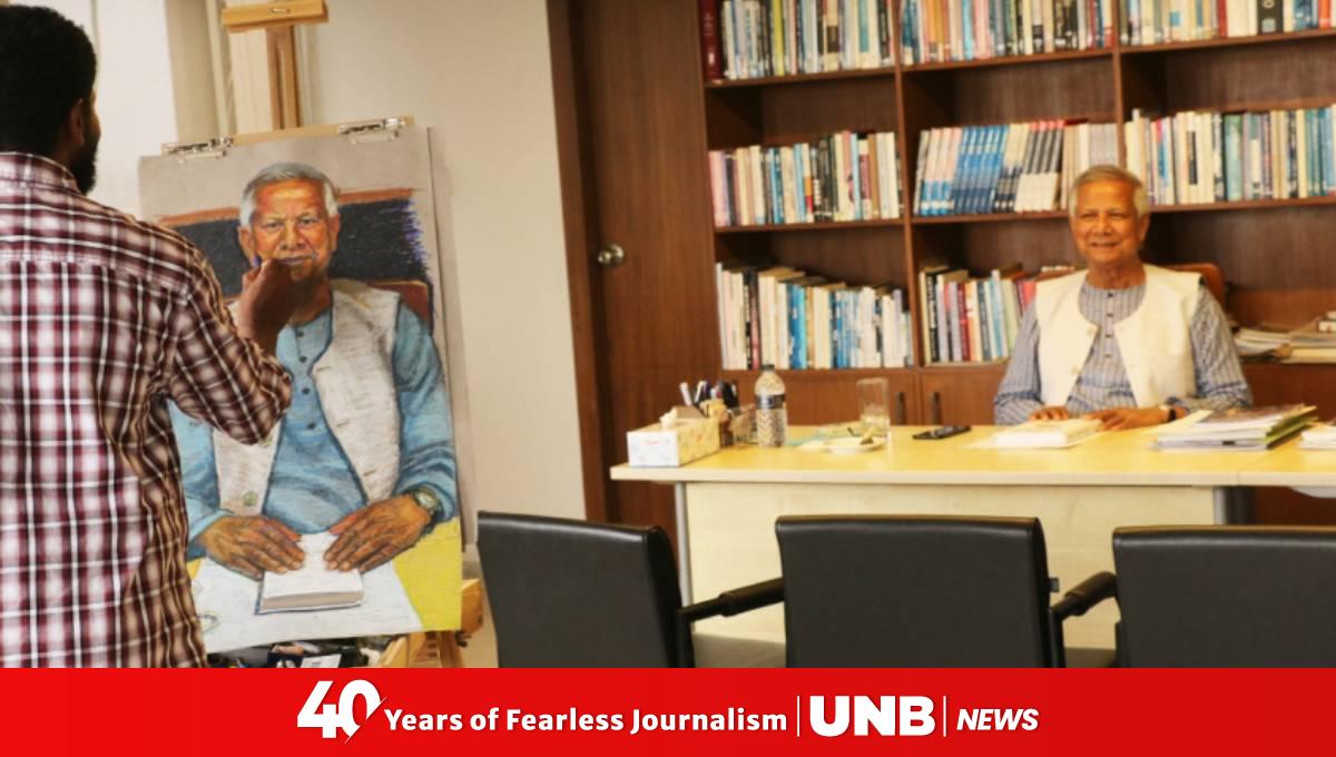 Yunus portrait commissioned by Vanderbilt University