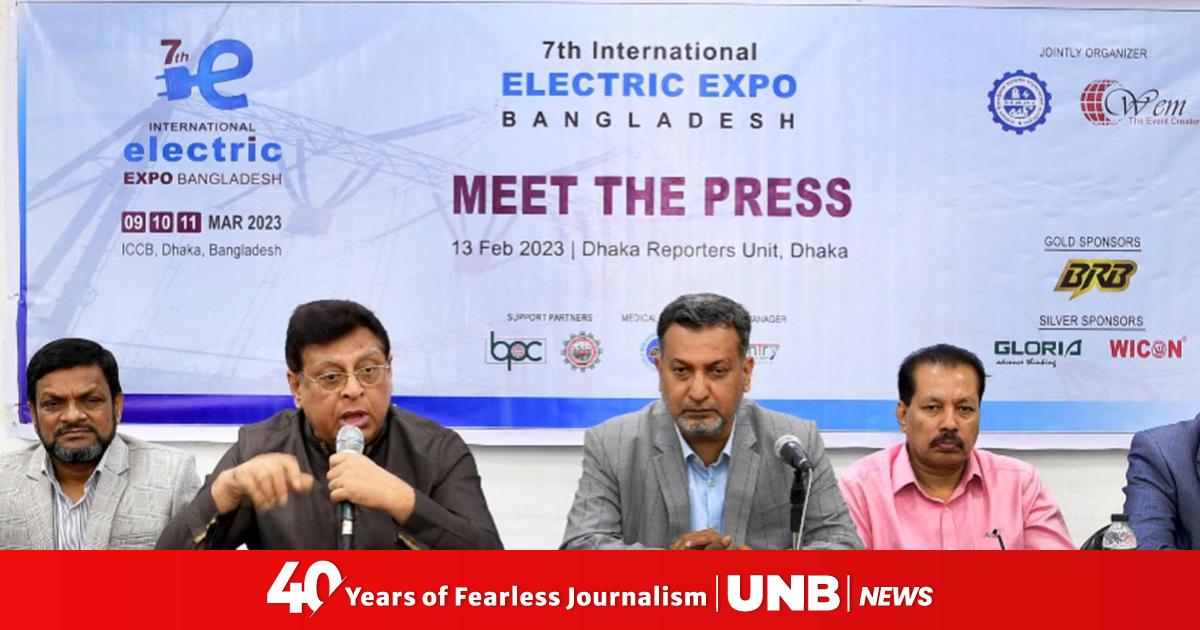 7th international electric expo begins on March 9 in Dhaka