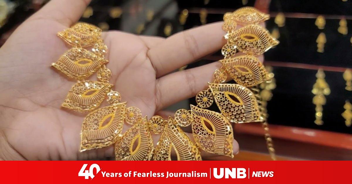 Gold prices plunge Tk 15,338 per bhori in Bangladesh within 24 hours