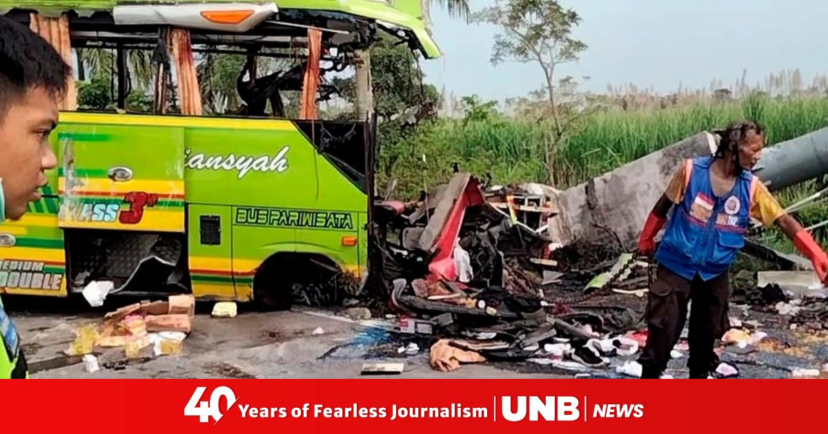 At least 15 killed in passenger bus crash on Indonesia’s Java island