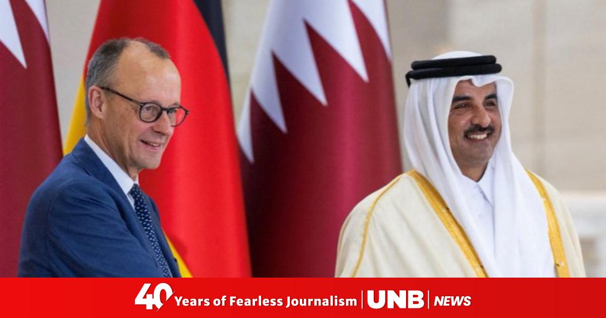 Qatar’s emir, German chancellor emphasise ‘diplomatic solutions’ to end war